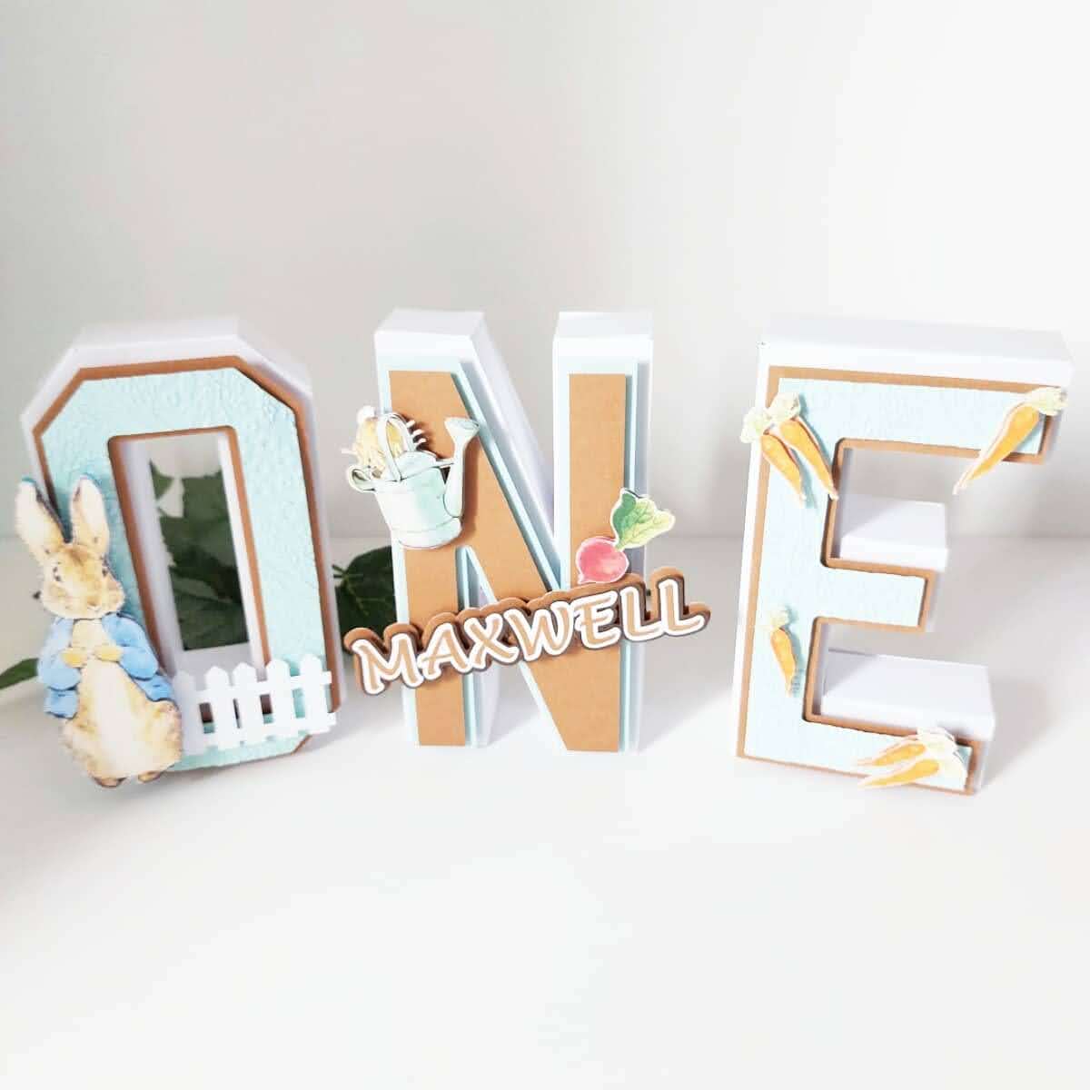 3D Letters/Numbers – Barney & Me